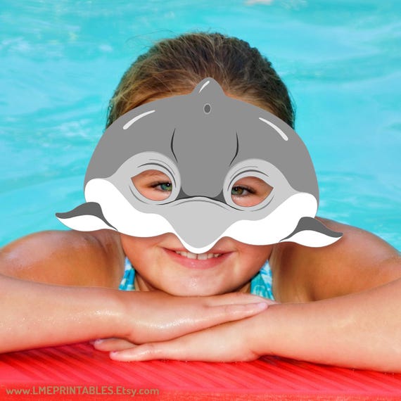 Dolphin Mask Template