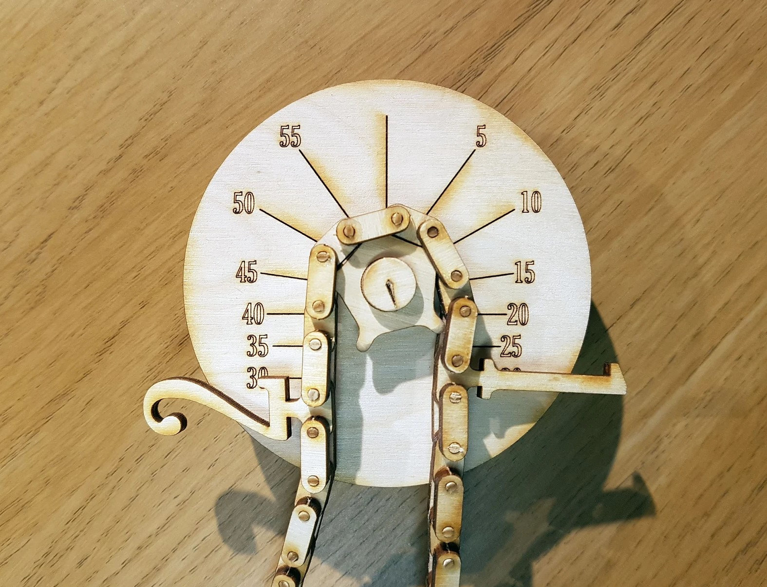 Wooden Chain Clock – Laser Cut Files - Wooden Model - Etsy