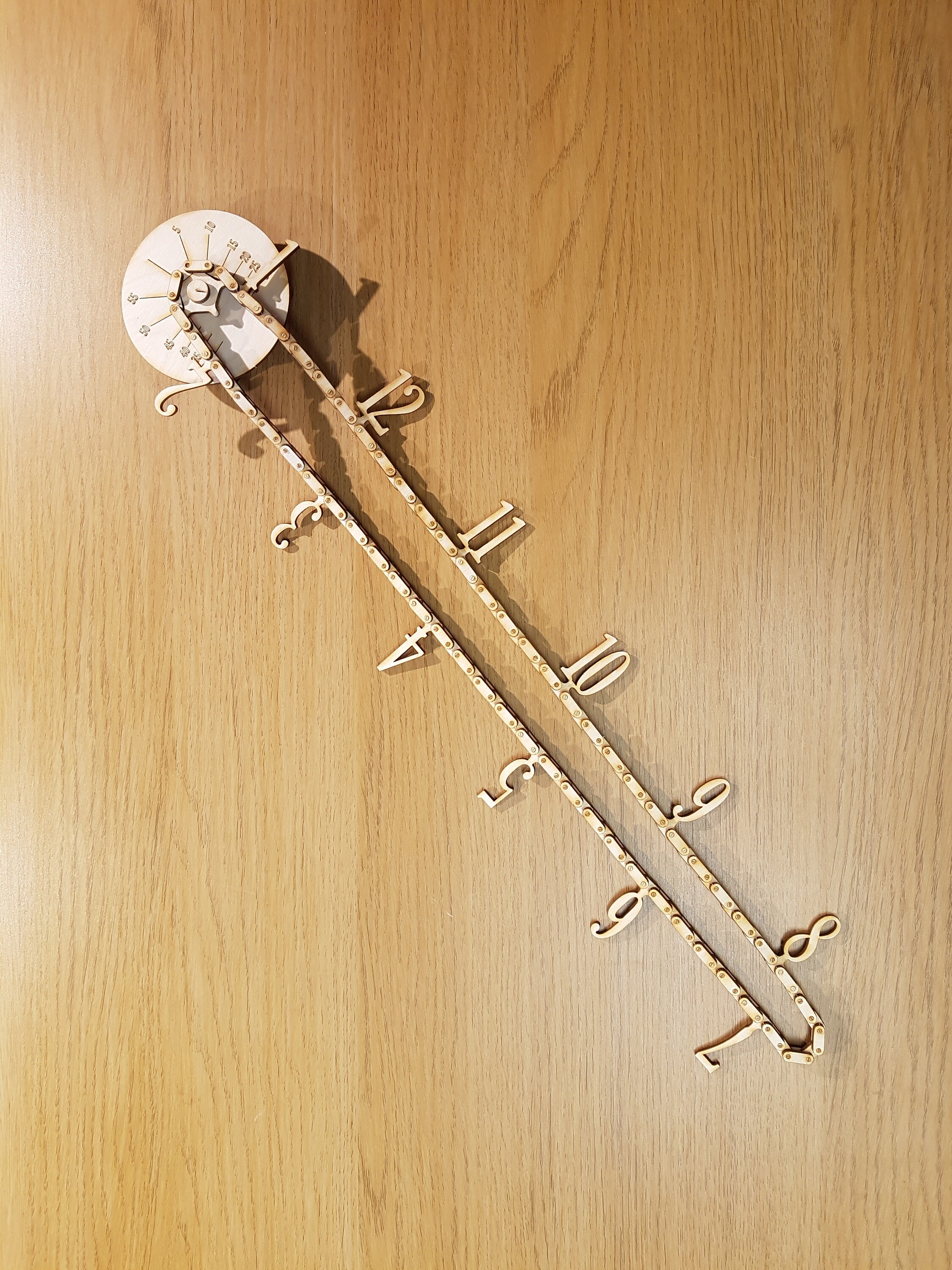 Wooden Chain Clock – Laser Cut Files - Wooden Model - Etsy