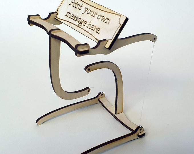 Solid Oak Floating Table Tensegrity - Etsy