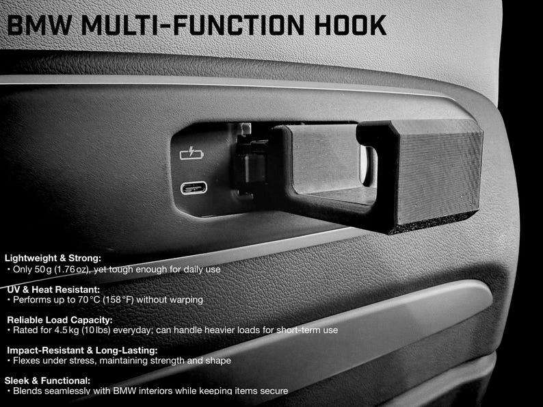 BMW Travel and Comfort Multi-function Hook (BMW Universal Hook ...