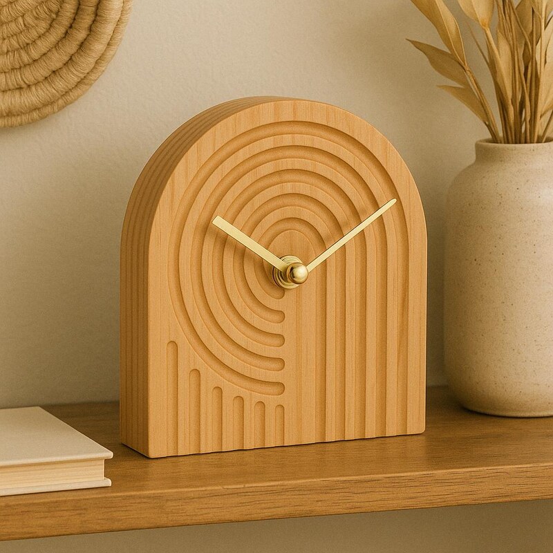 Natural Wood Clock - Etsy