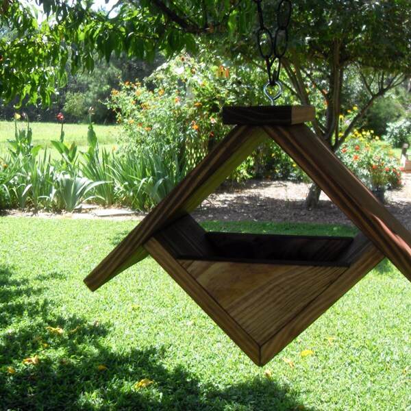 Wood Bird Feeder - Etsy