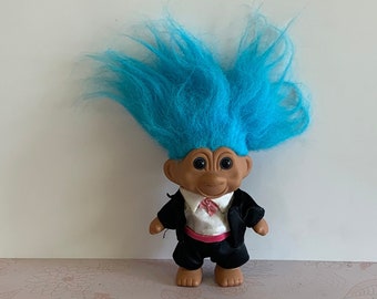 Blue Troll Doll | Etsy