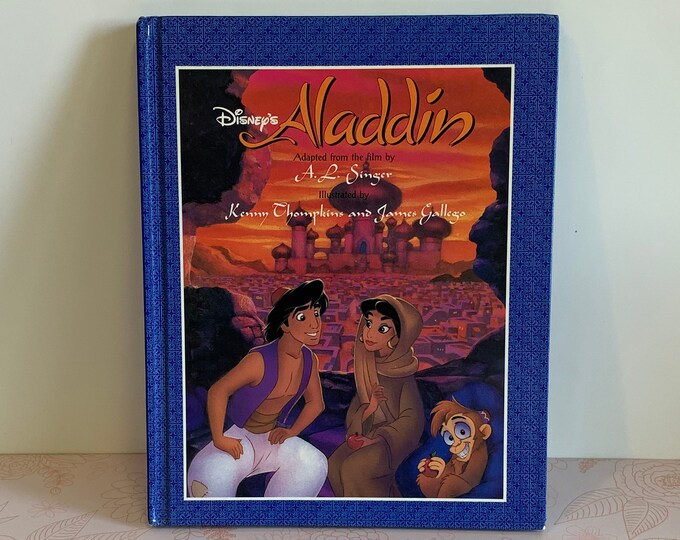Vintage Disney's Aladdin Book, Disney Aladdin Storybook, Disney Jasmin ...