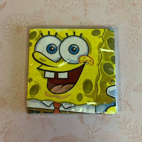 Spongebob Paper Napkins - Etsy