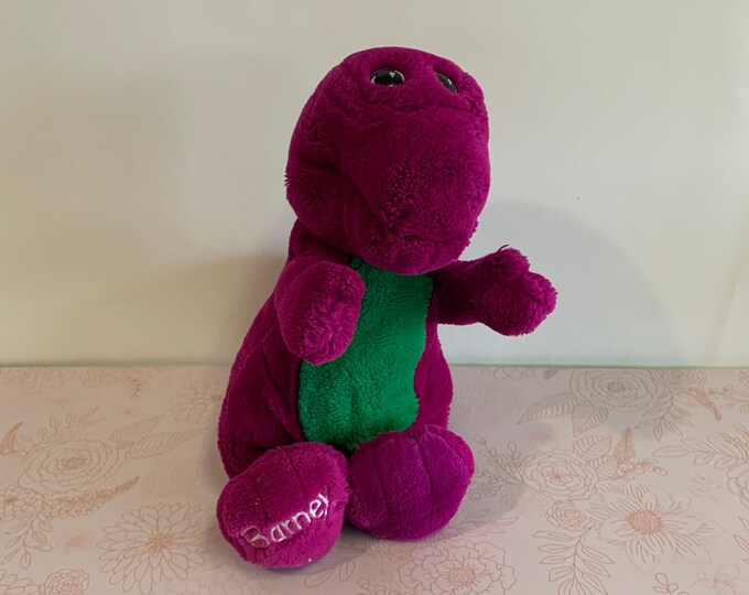 Vintage 90s Barney Plush, Barney Doll, Barney the Dinosaur, Barney ...