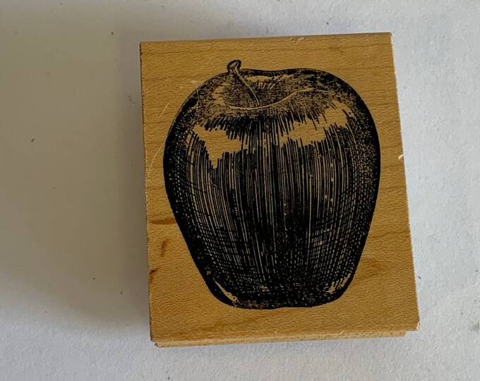 Apple Stamp, Fruit Rubber Stamp, Rubber Stamp, Graphic Rubber Stamp ...