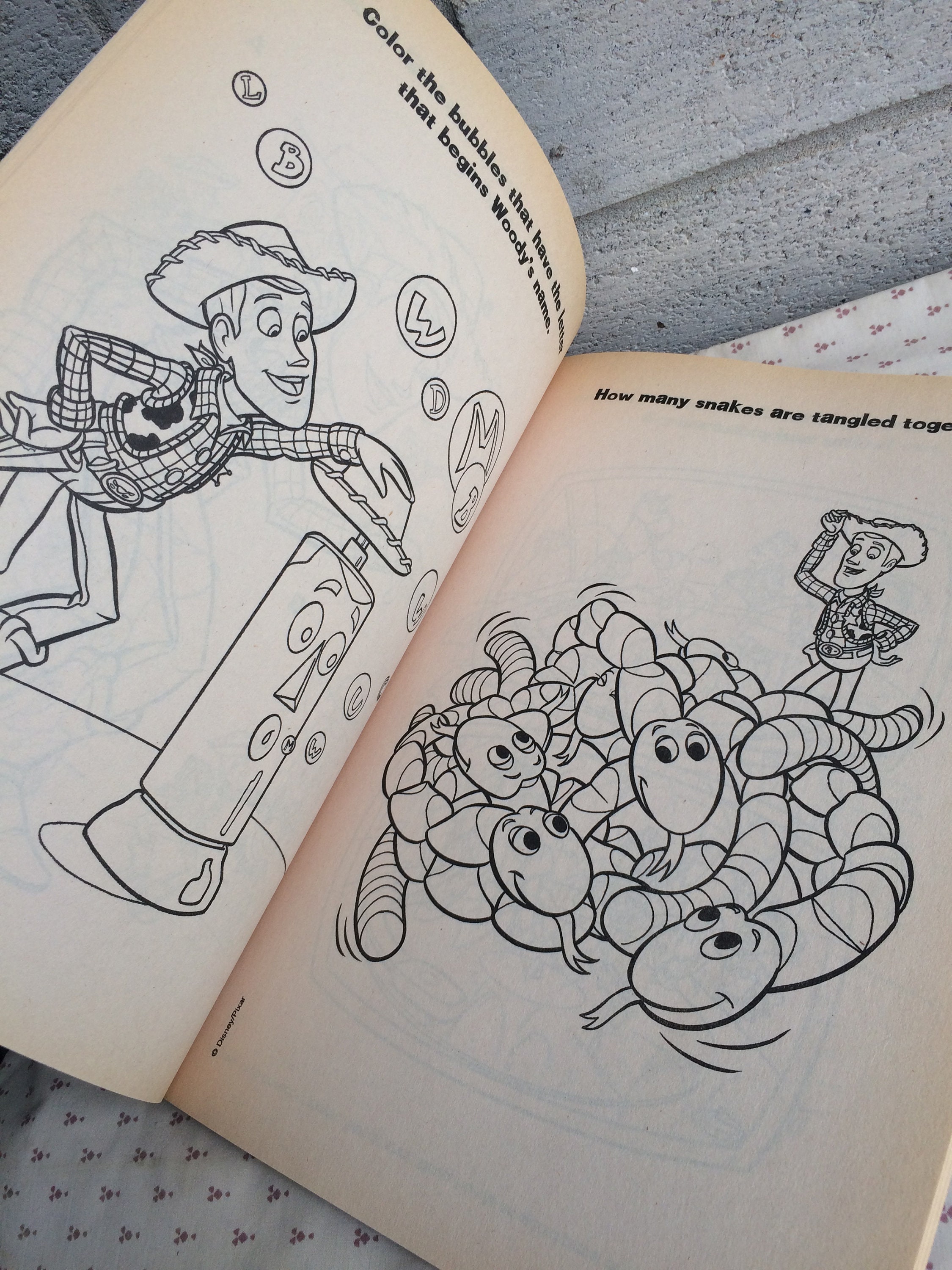 Vintage Disney Toy Story 2 Coloring Book Disney Toy Story - Etsy Australia