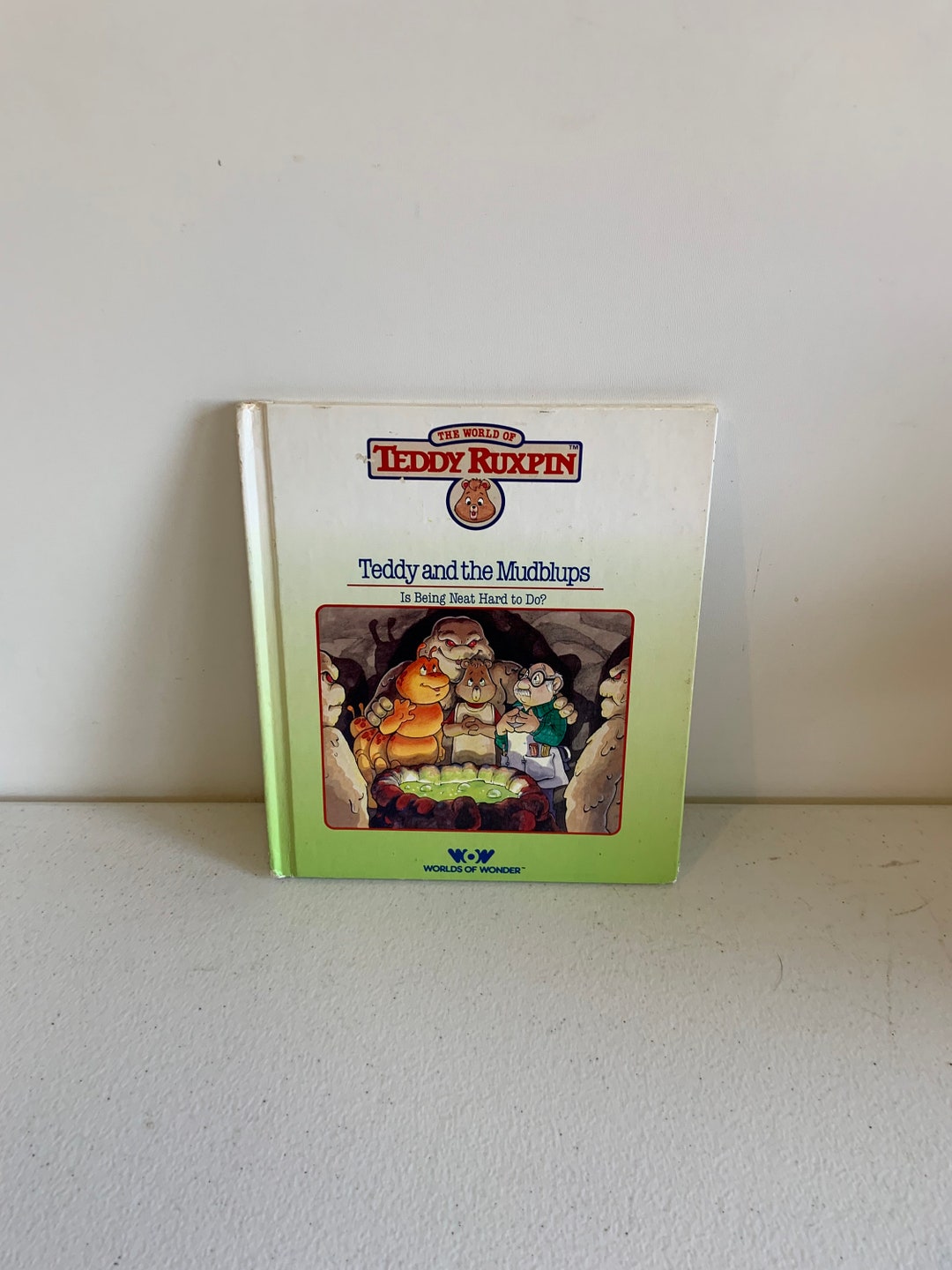 Vintage 1980's Teddy Ruxpin Book, Teddy and the Mudlumps, is Being Neat ...