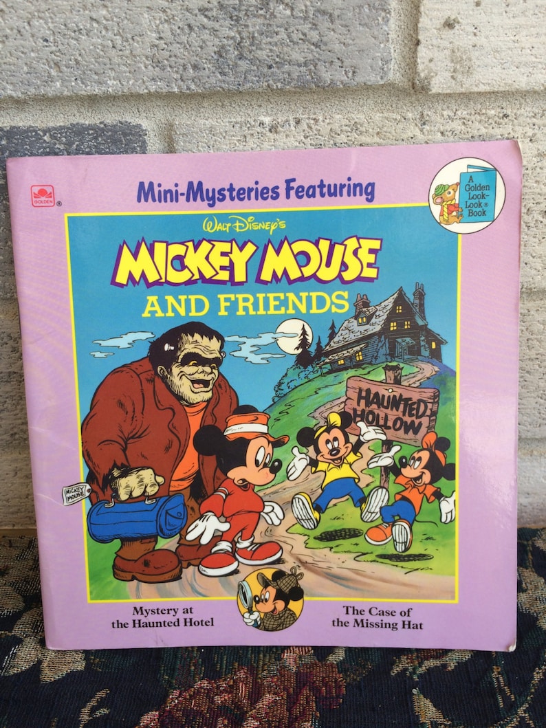 Vintage 1989 Disney's Mickey Mouse Book Mickey Mouse and - Etsy