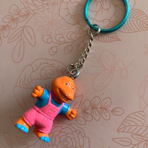 Handmade Keychain, Vintage Soma Figure Keychain, Clone Barney Pvc ...