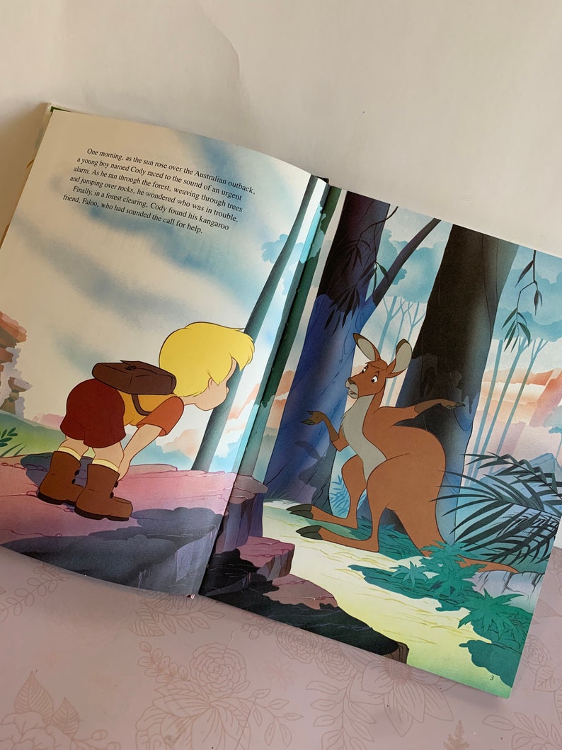Vintage Disney the Rescuers Down Under Book Disney the - Etsy