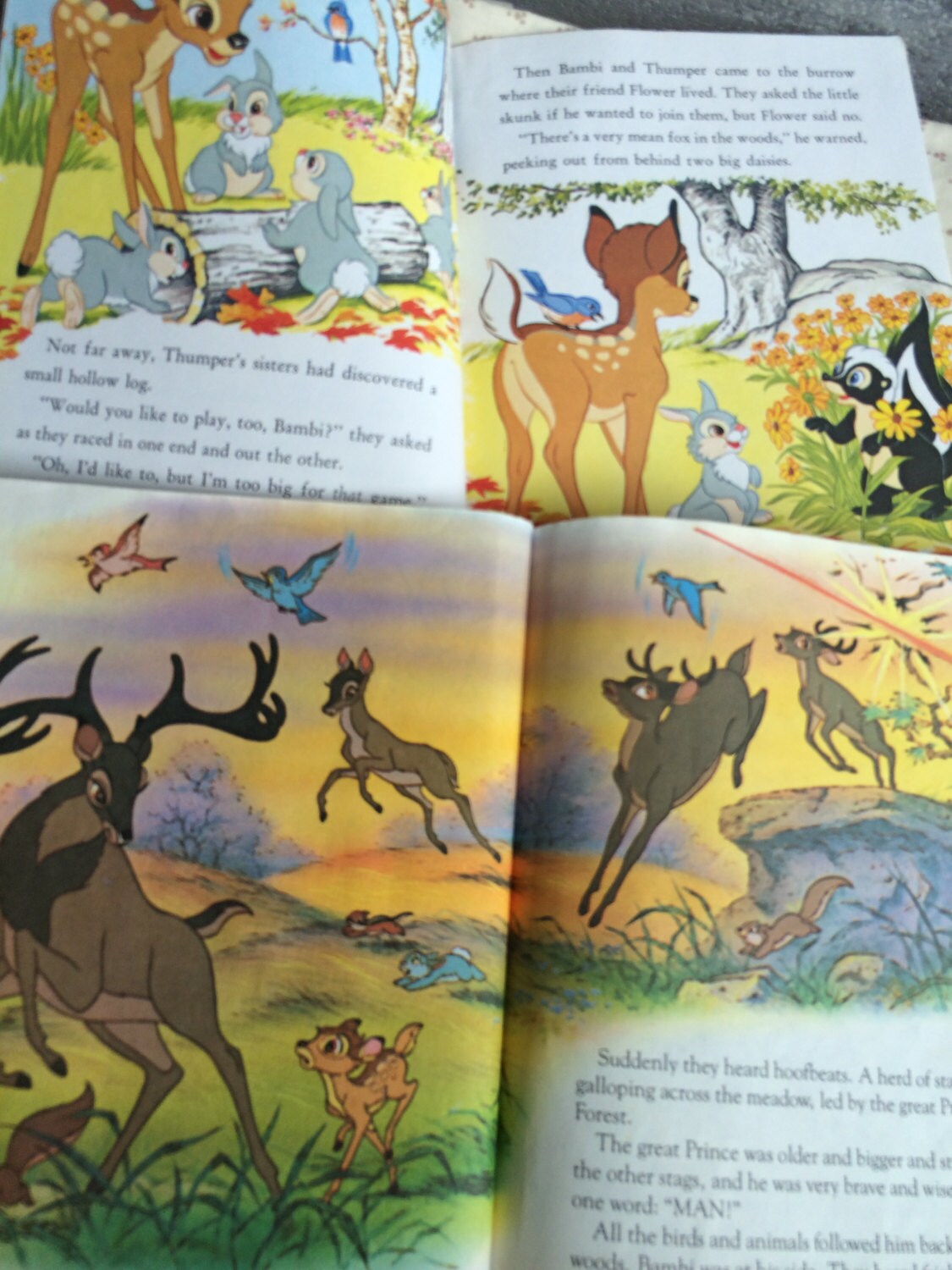 Vintage Disney Bambi Little Golden Book Bambi Bambi Golden | Etsy