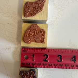 School Themed Stamp Set, Wooden Stamp Lot, Rubber Stamp, Ink Stamp Lot ...
