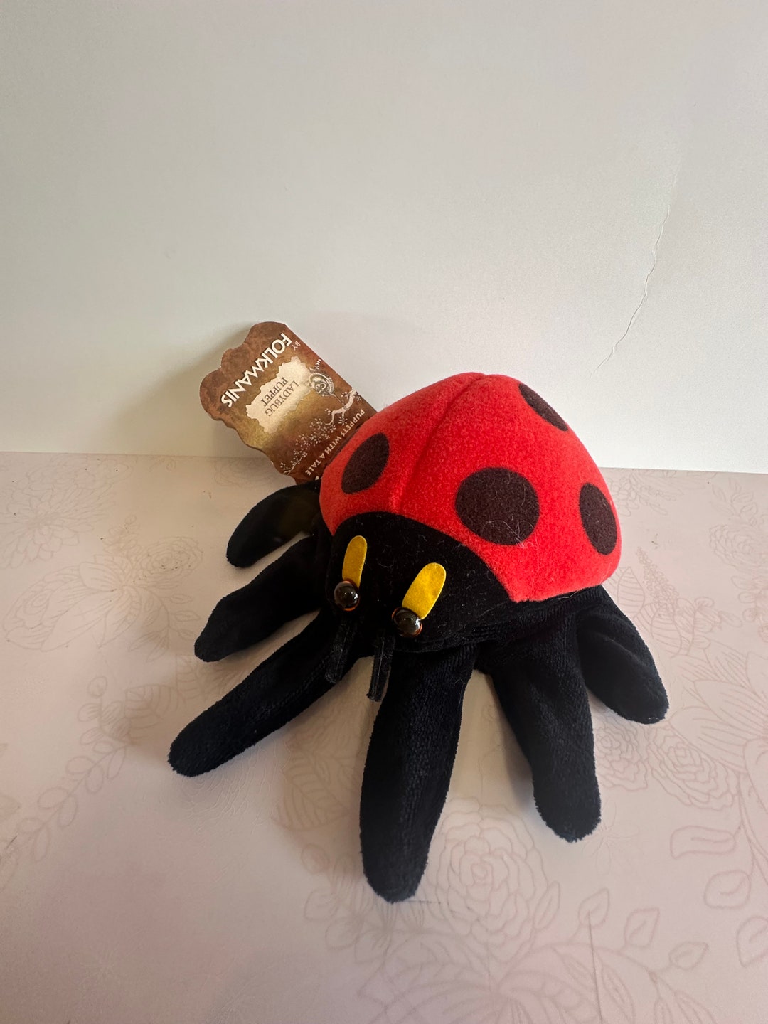 Vintage Folkmanis Hand Puppet, Ladybug Puppet, Hand Puppet, Plush Hand ...