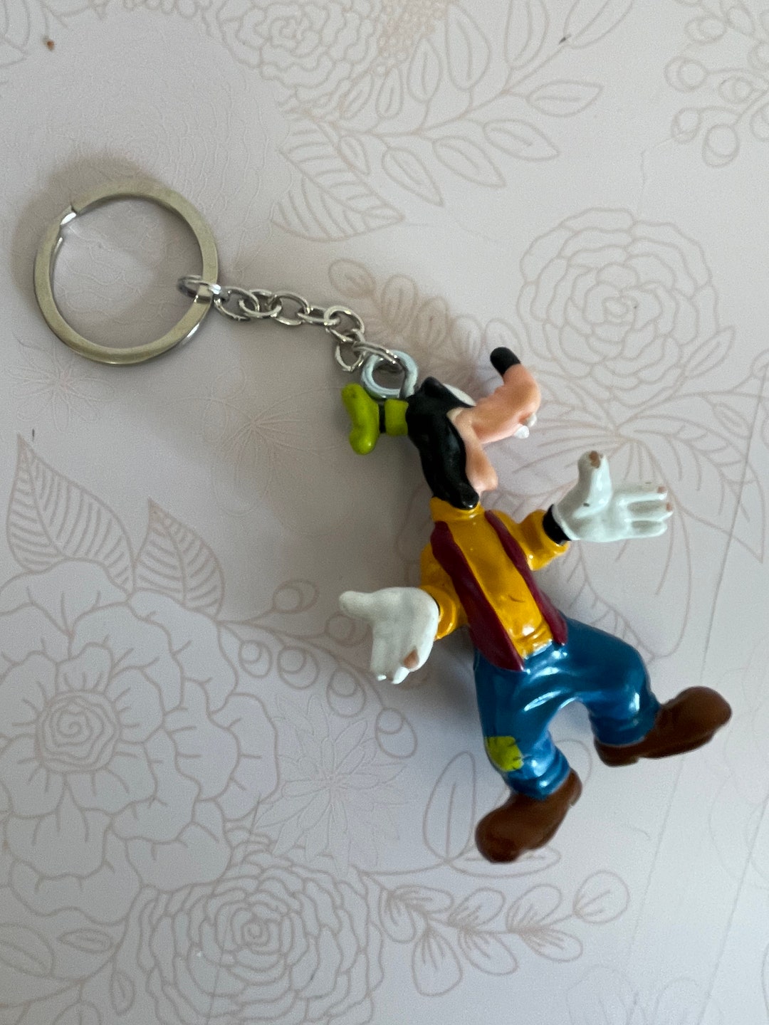 Vintage Goofy Keychain, Handmade Key Chain, Vintage Disney Goofy Key ...