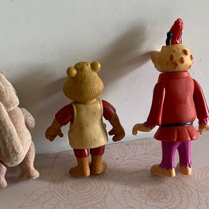 80s Teddy Ruxpin Poseable Toy Figures, 80s Teddy Ruxpin Flocked Toy ...