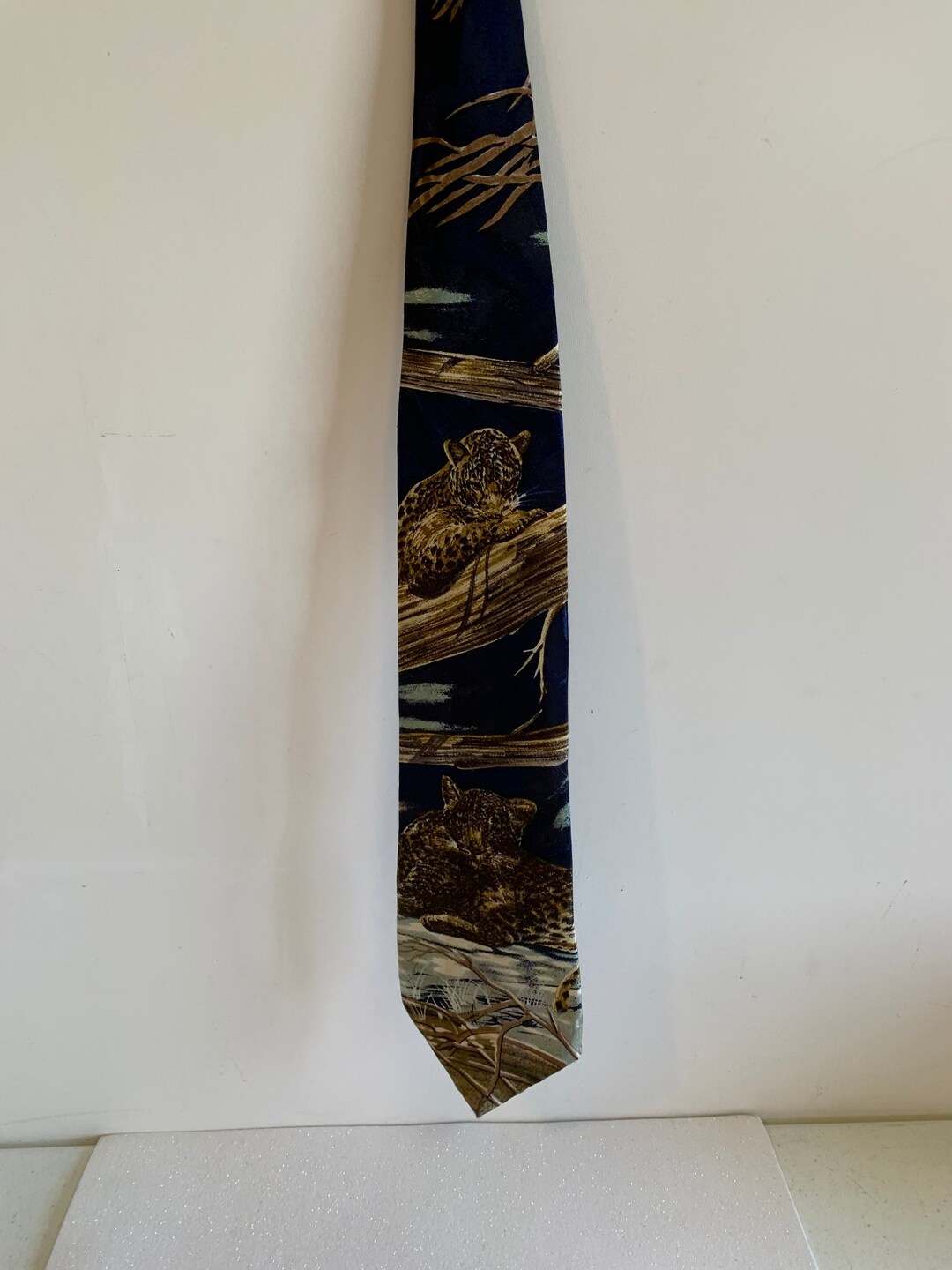 Vintage Reed St James Leopard Necktie - Men's Cheetah Print Tie - Etsy