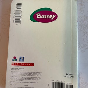 1996 Barney Plays Nose to Toes, Barney Story Book, Barney Book ...