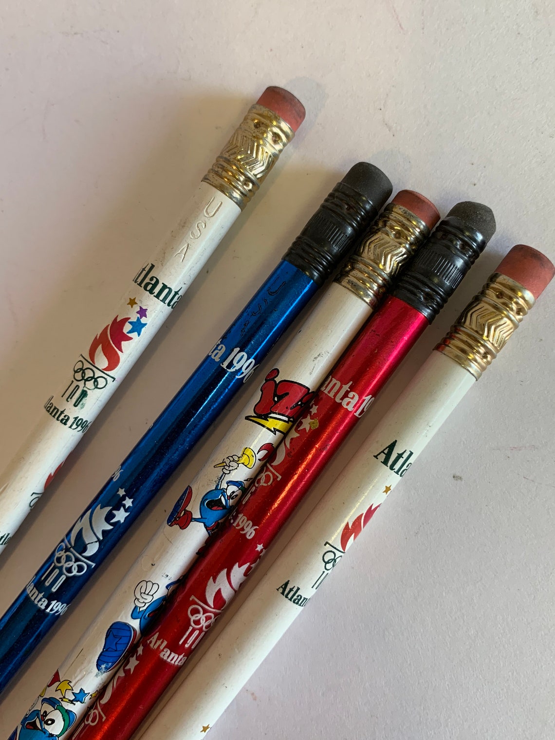 Vintage Olympics Pencils, Olympics Izzy, Vintage 90s Pencils, Vintage ...