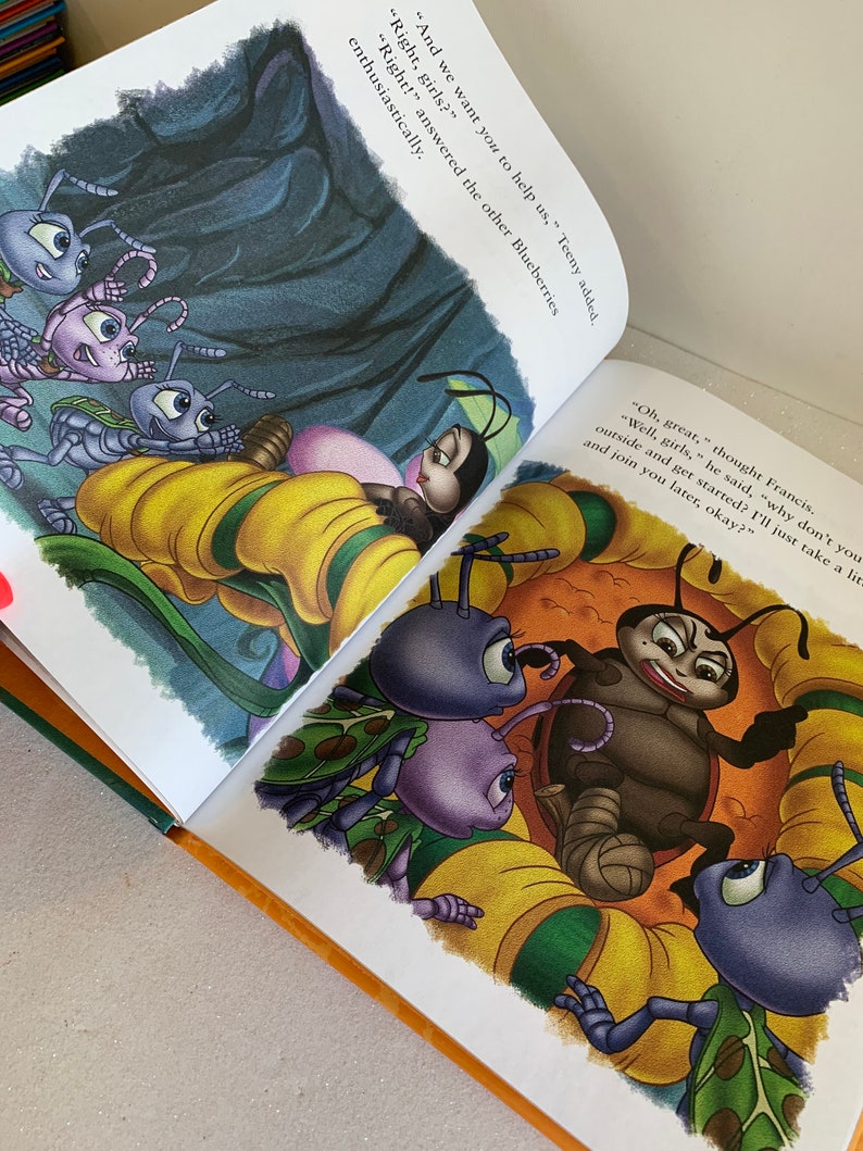 Vintage Disney's A Bug's Life Hardback Storybook: Blueberries on Parade ...