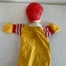 1993 Ronald Mcdonald Puppet Ronald Mcdonald's Hand - Etsy