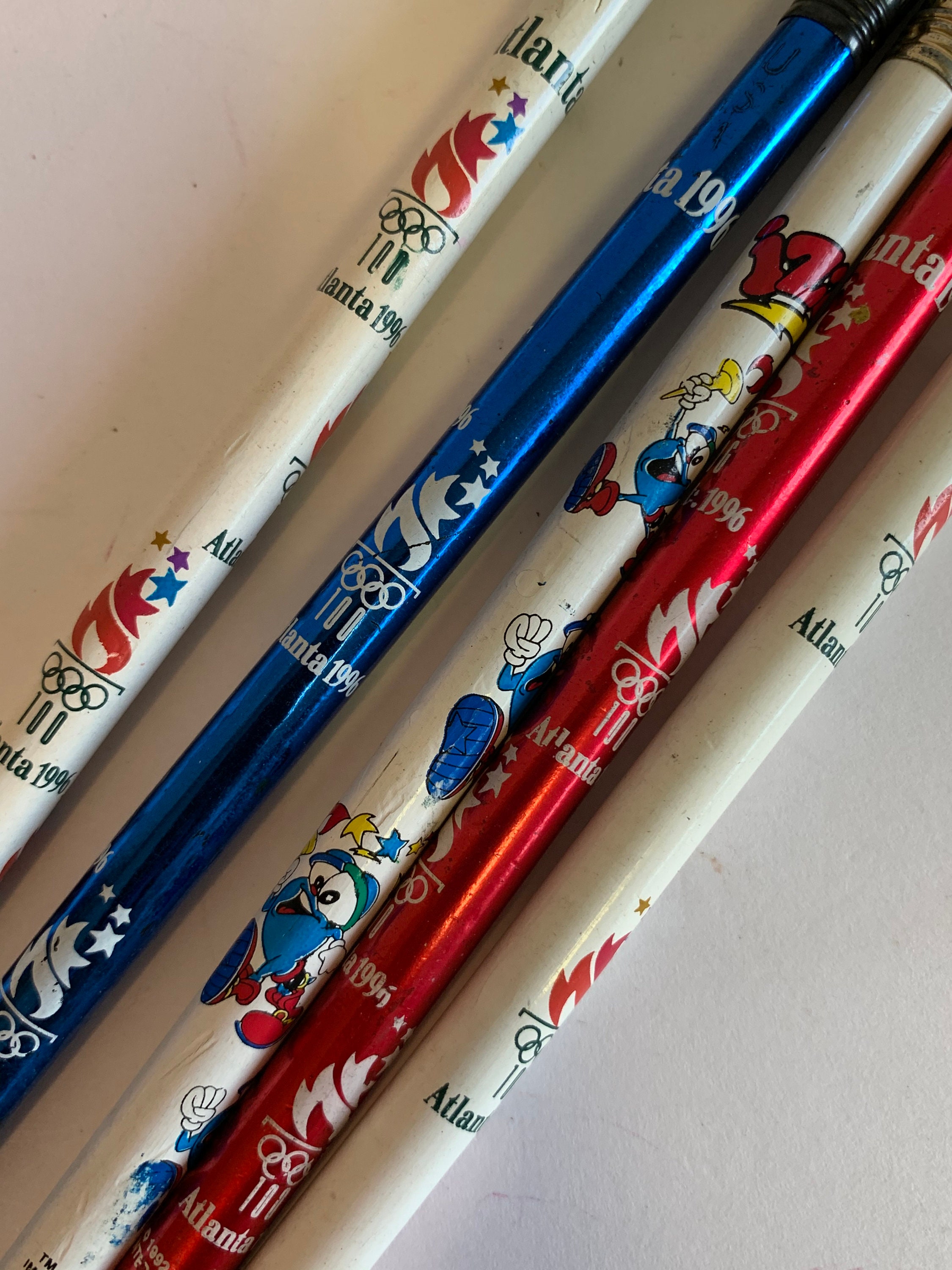 Vintage Olympics Pencils, Olympics Izzy, Vintage 90s Pencils, Vintage ...