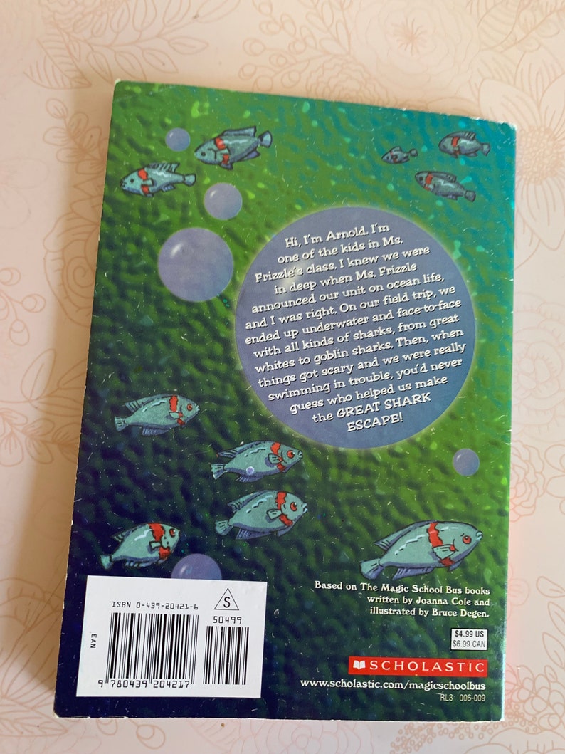Scholastic's the Magic School Bus the Great Shark Escape - Etsy