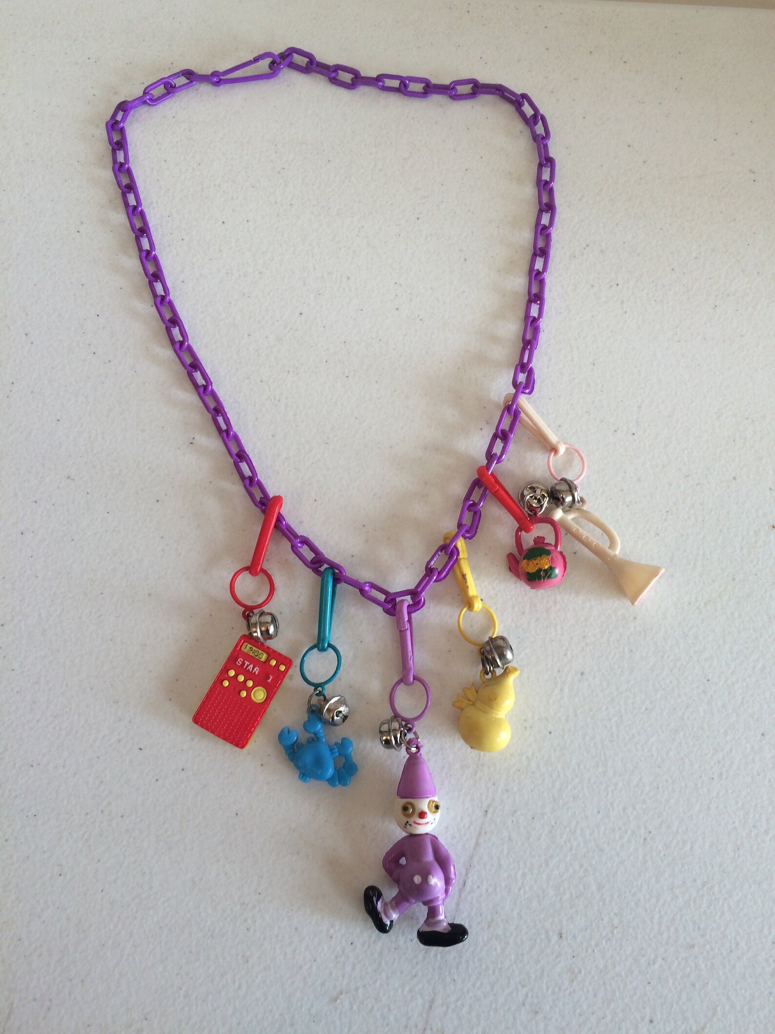 Vintage 80s Fashion Bell Charm Necklace Vintage Bell Charms - Etsy