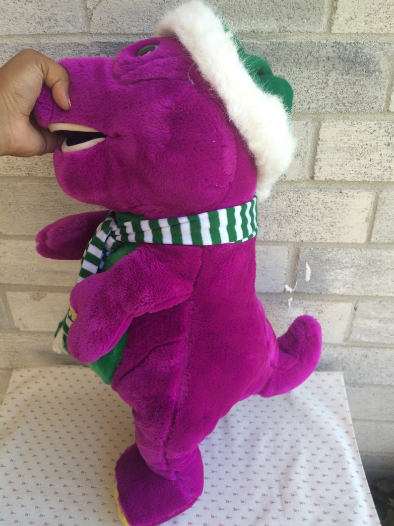 Christmas Barney Jumbo Barney Plush Santa Claus Barney - Etsy