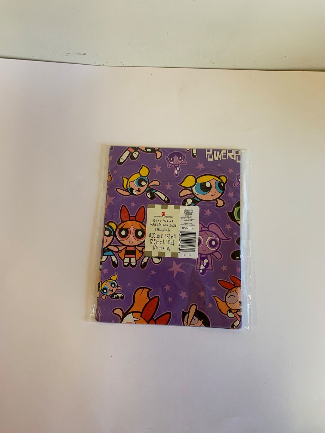 Vintage 90s Powerpuff Girls Wrapping Paper - American Greetings AG Gift ...