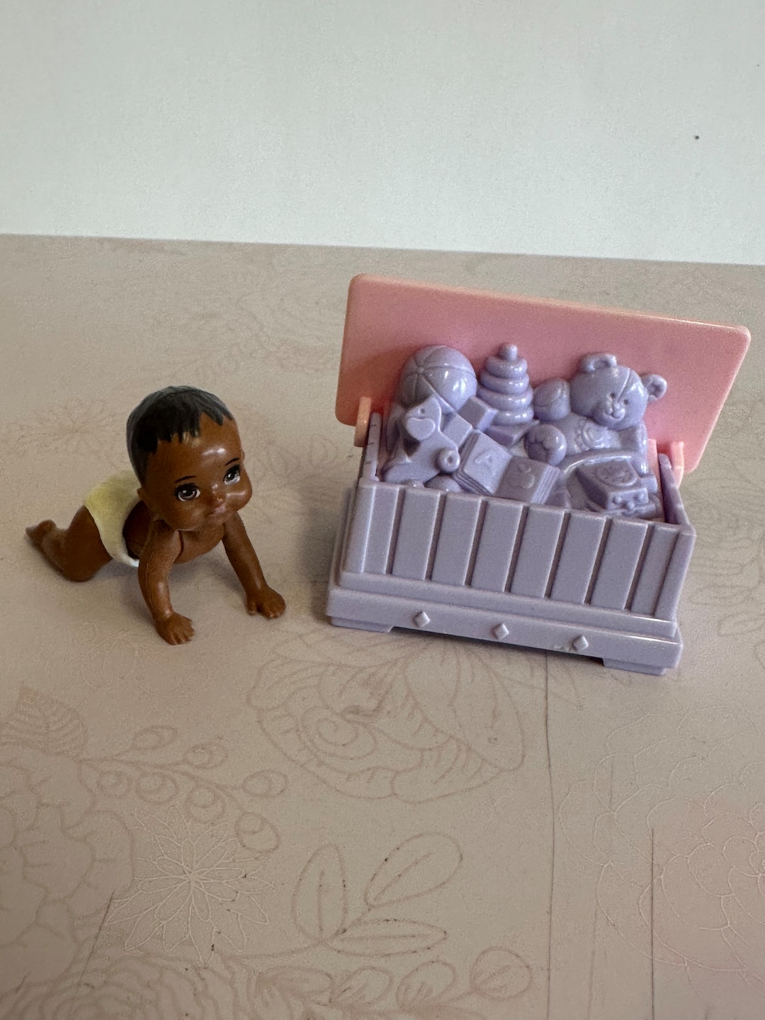 Vintage Fisher Price Loving Family Dollhouse Baby Furniture, Loving Family Baby Furniture ...