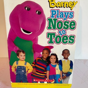 1996 Barney Plays Nose to Toes, Barney Story Book, Barney Book ...