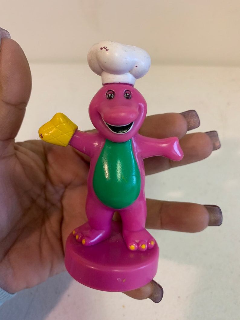 Barney Toy Figure Barney Small Toy Barney Playdough Toy - Etsy