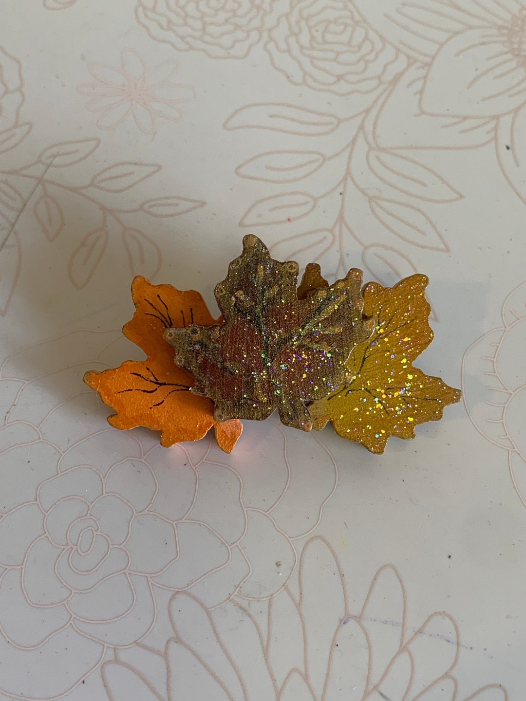 Hand Painted Wooden Pin, Hand Painted Autumn Pin, Wooden Pin ...