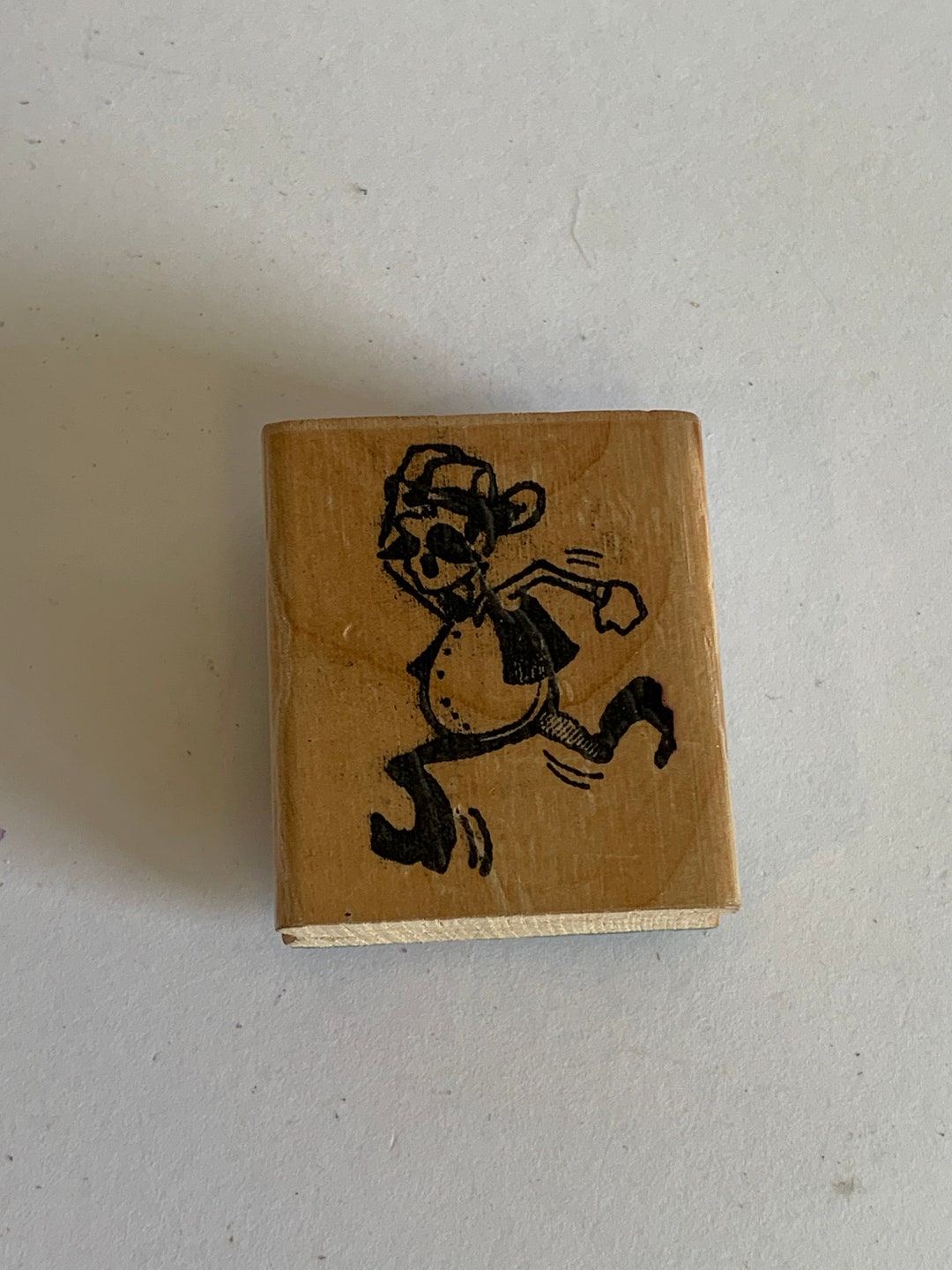 Jogging Man Stamp, Runner Stamp, Rubber Stamp, Cantinflas Stamp, Ink ...