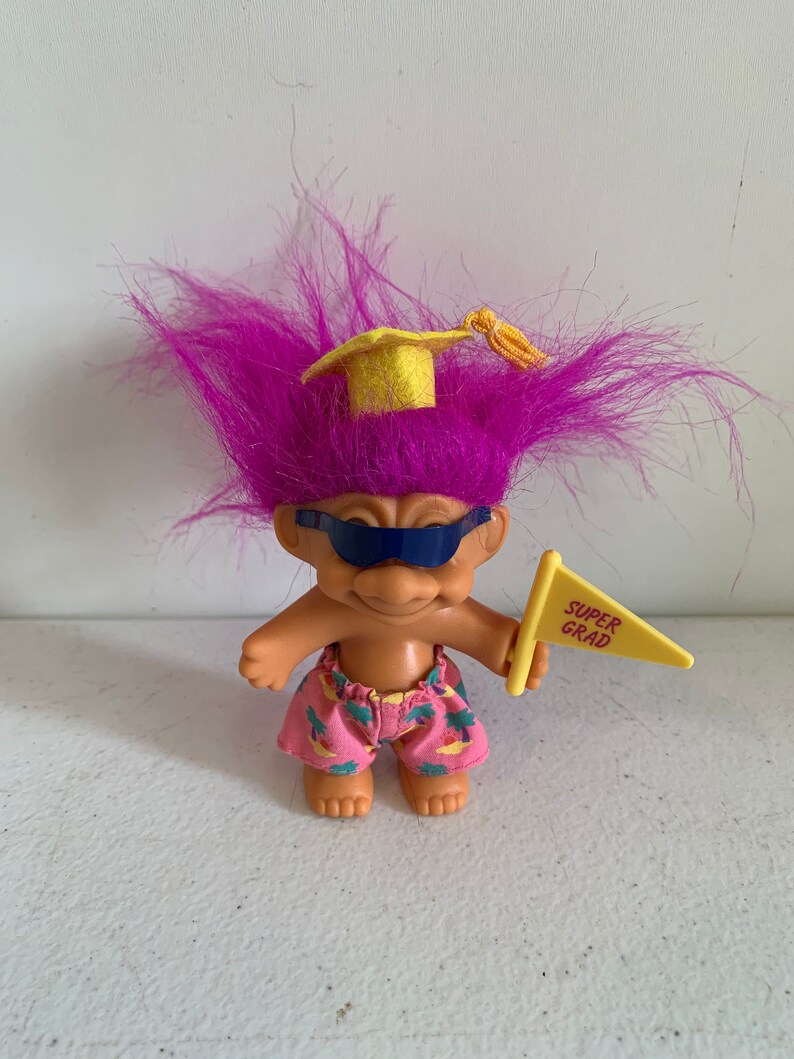 Vintage Graduation Troll Doll Vintage Troll Doll 90s Troll | Etsy