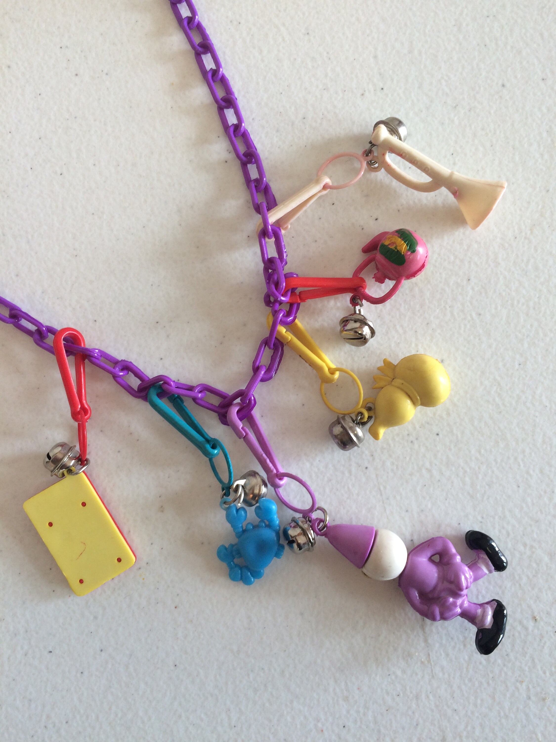 Vintage 80s Fashion Bell Charm Necklace Vintage Bell Charms - Etsy