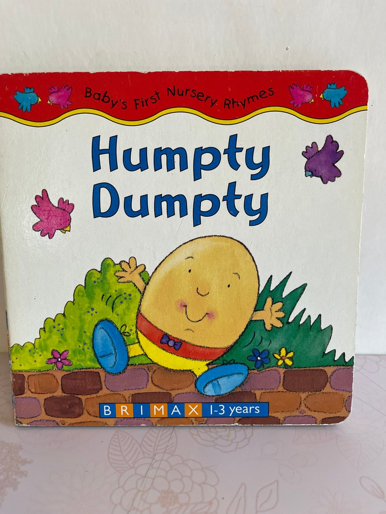 Vintage Humpty Dumpty Nursery Rhymes Cardboard Book - Etsy