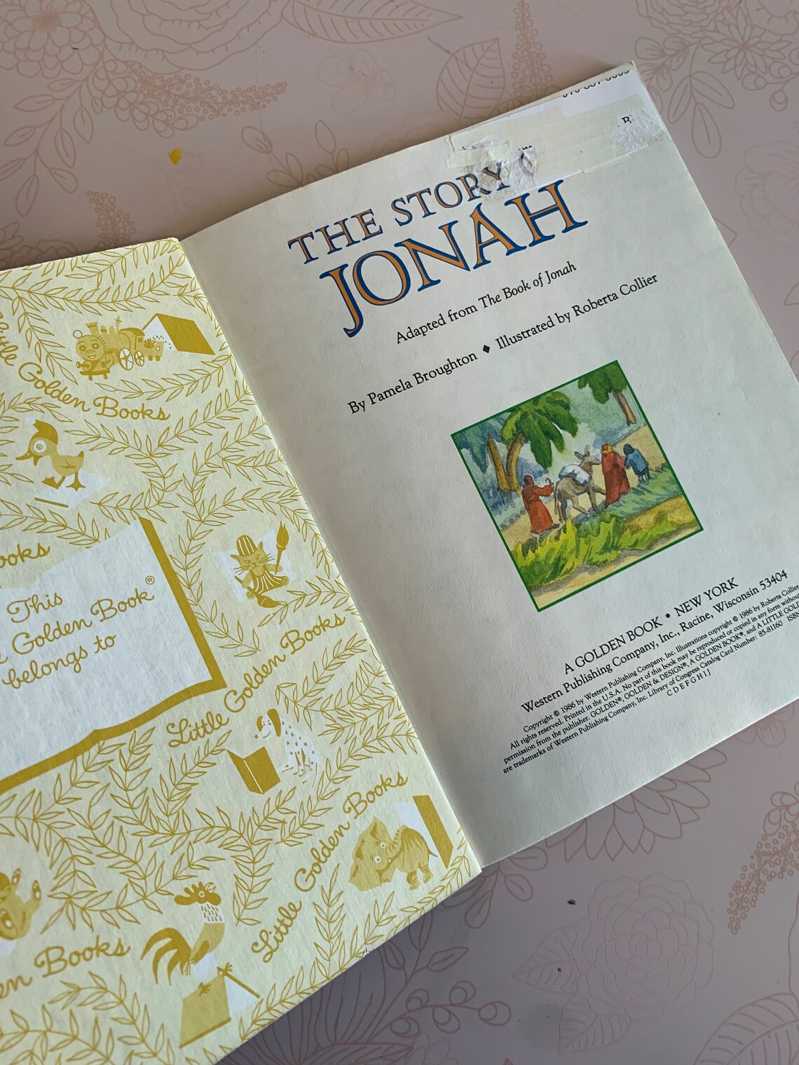 The Story of Jonah Little Golden Book Jonah Story Book A - Etsy