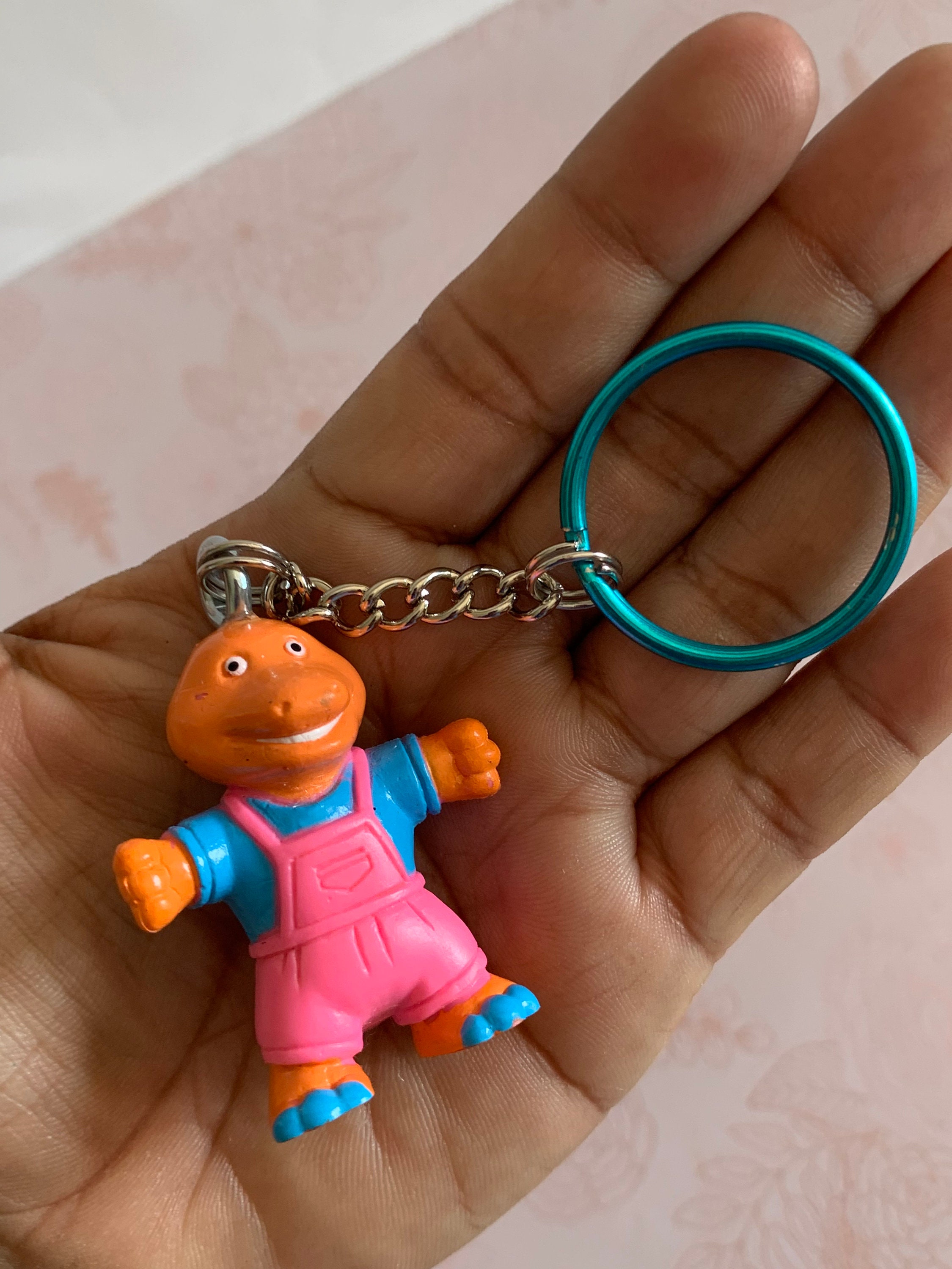 Handmade Keychain Vintage Soma figure Keychain Clone Barney | Etsy