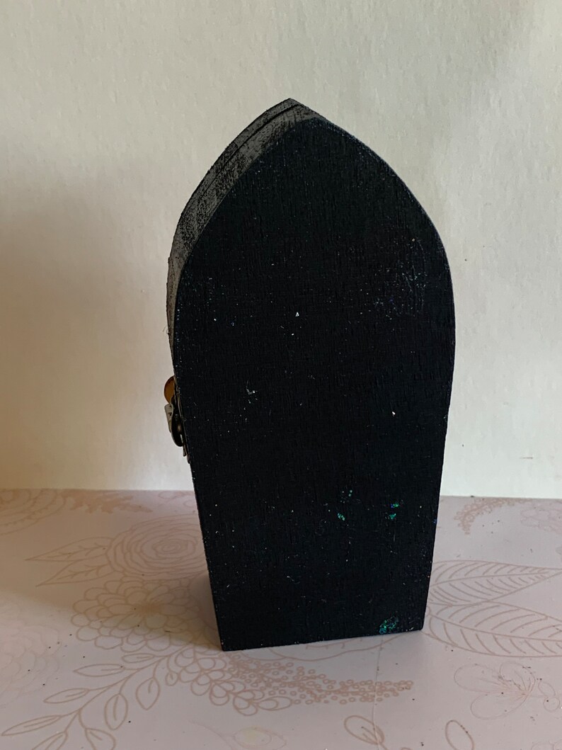 Hand Painted Wooden Coffin Mini Wooden Coffin Handpainted - Etsy