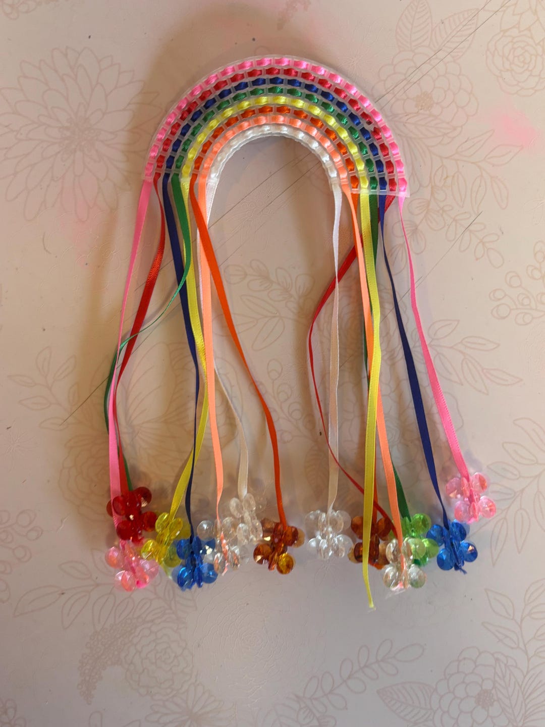 Vintage Hair Barrette, Vintage Ribbon Rainbow Barrette, 80s Hair Clip ...