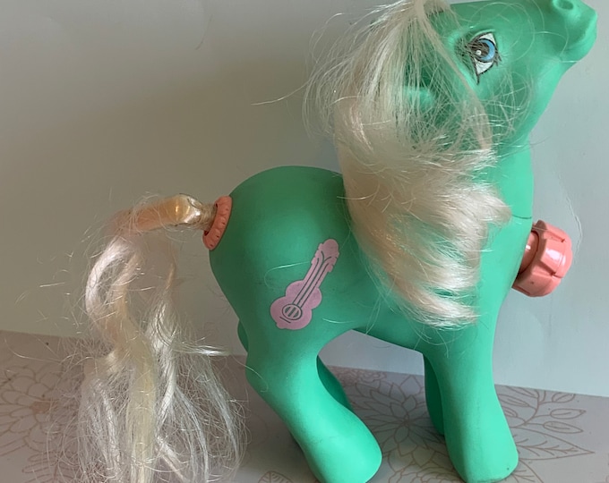 My Little Pony Happy Tails Pony, Mint Green MLP, My Little Pony G1 ...
