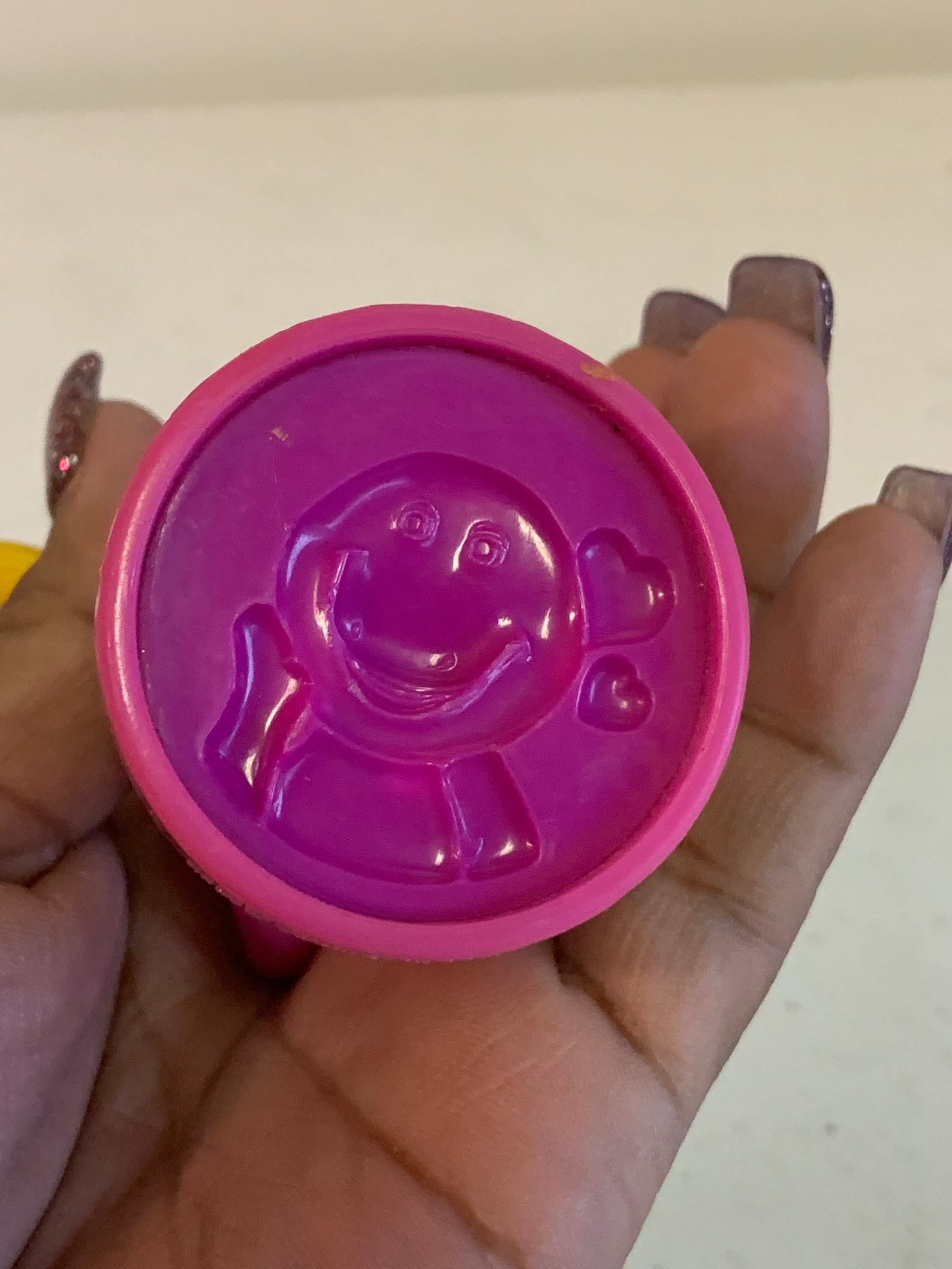 Barney Toy Figure Barney Small Toy Barney Playdough Toy - Etsy