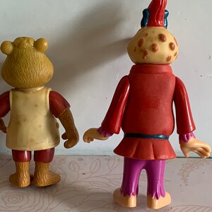 80s Teddy Ruxpin Poseable Toy Figures, 80s Teddy Ruxpin Flocked Toy ...