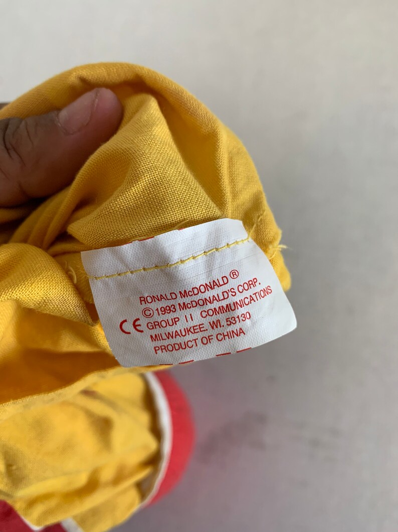 1993 Ronald Mcdonald Puppet Ronald Mcdonald's Hand | Etsy