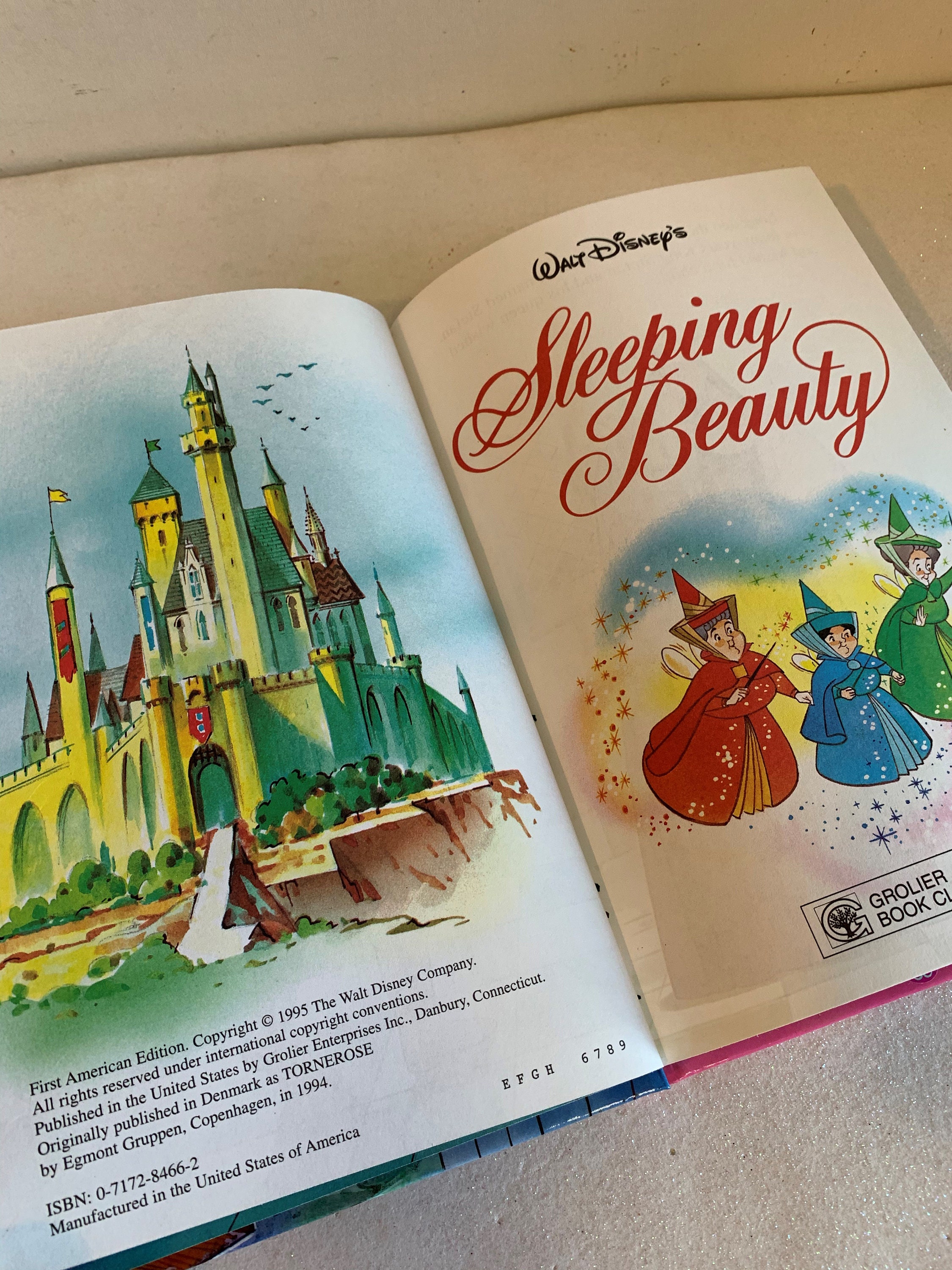 Vintage Sleeping Beauty Disney Storybook, Walt Disney Reading - Etsy