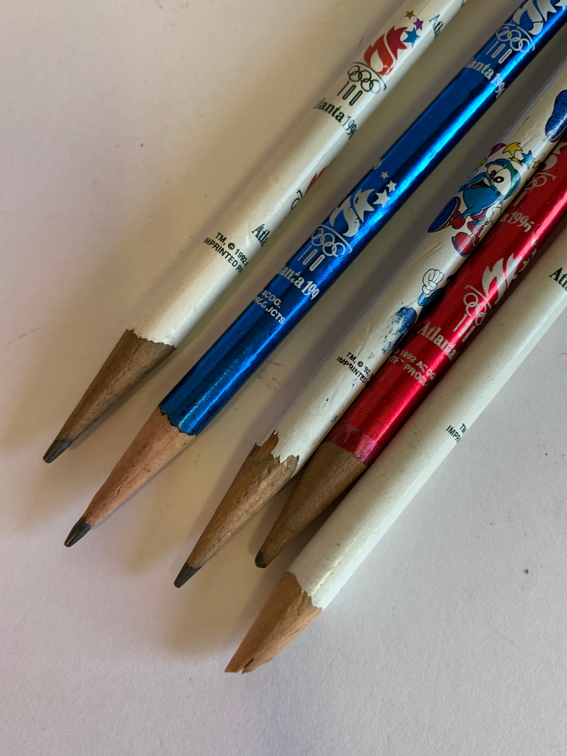 Vintage Olympics Pencils, Olympics Izzy, Vintage 90s Pencils, Vintage ...